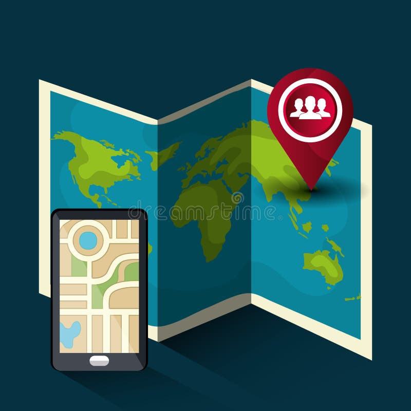 Location concept design stock illustration. Illustration of design ...