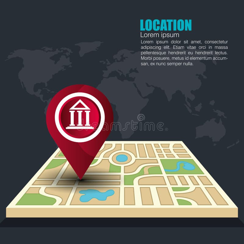 Location concept design stock illustration. Illustration of concept ...