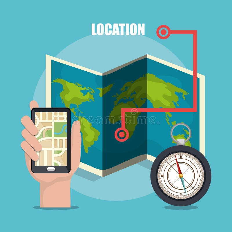 Location concept design stock illustration. Illustration of design ...