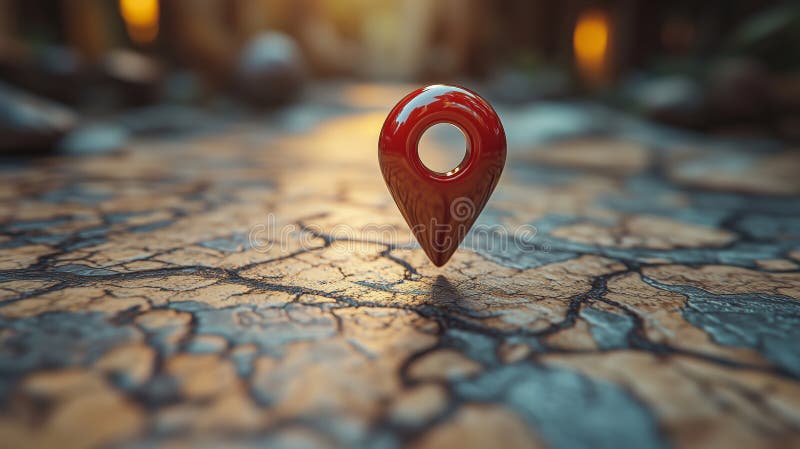 Location 3D Location Pin Animated 3D Location Pin Dropping Onto a Map ...