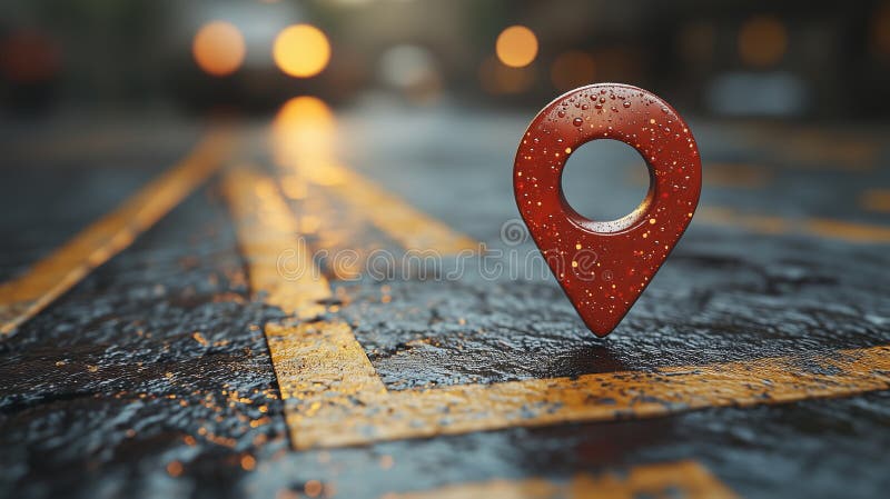 Location 3D Location Pin Animated 3D Location Pin Dropping Onto a Map ...