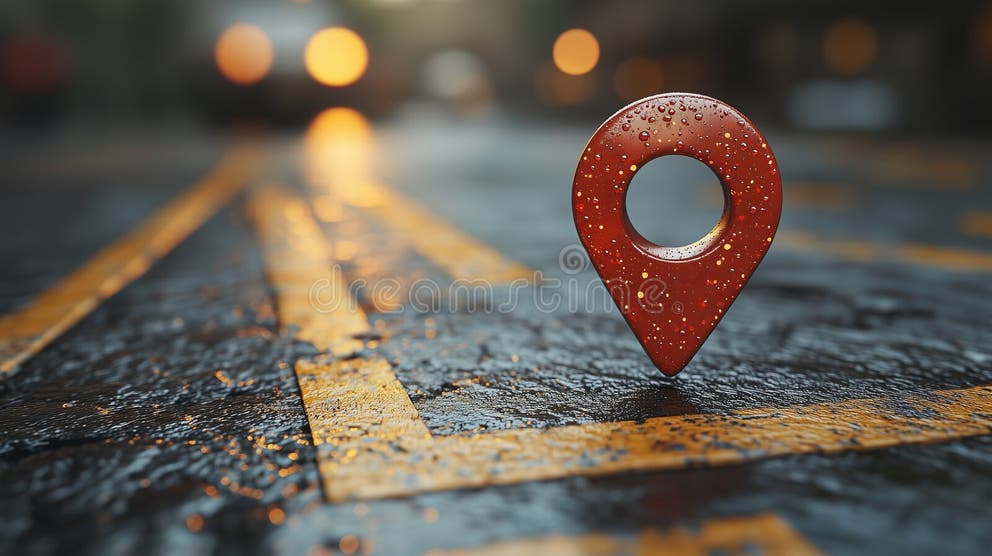 Location 3D Location Pin Animated 3D Location Pin Dropping Onto a Map ...