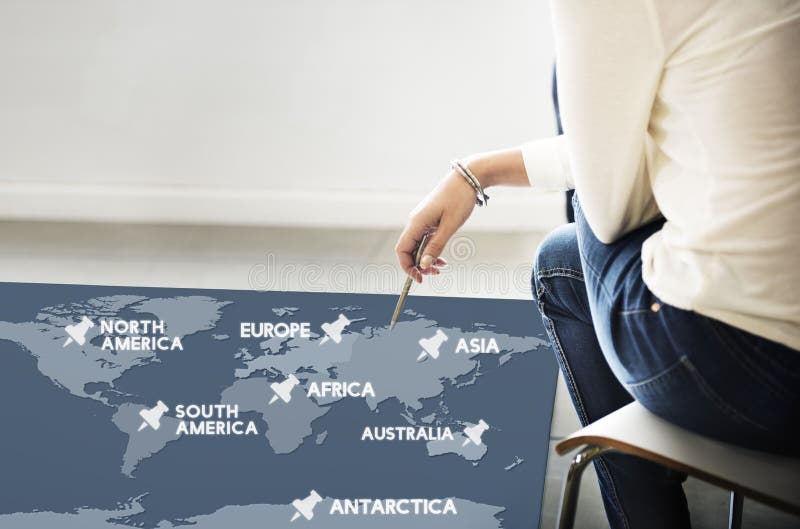 Location Destination Map Direction Journey Concept Stock Photo - Image ...