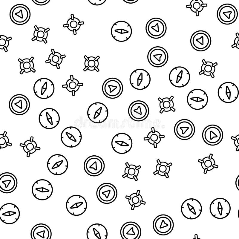 Location Destination Point Seamless Pattern Vector Stock Vector ...