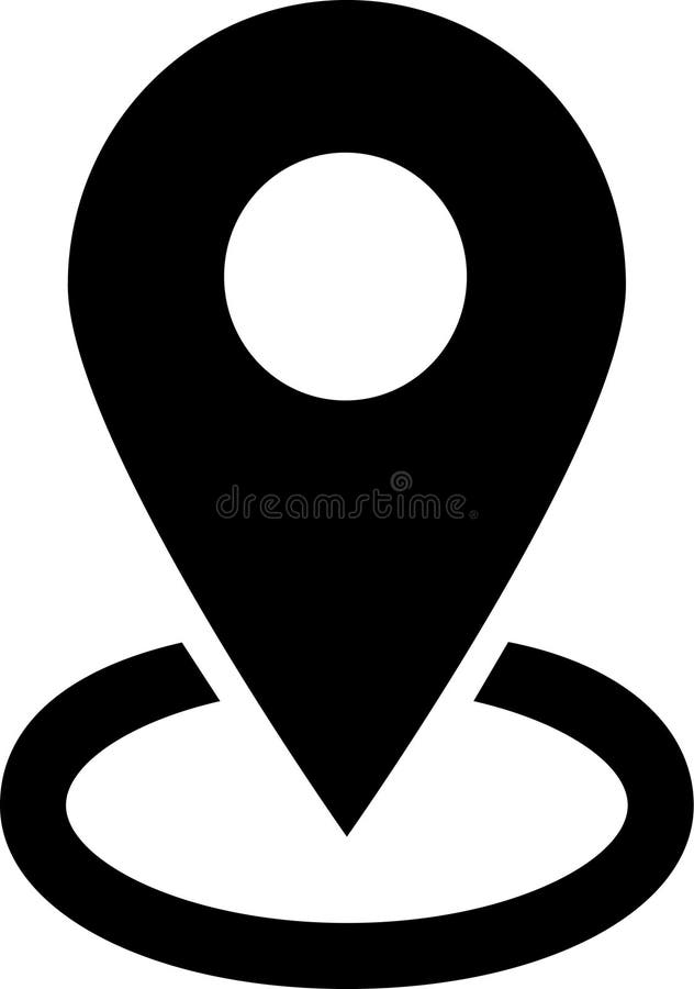 The Location Direction Icon with Modern Design Stock Illustration ...