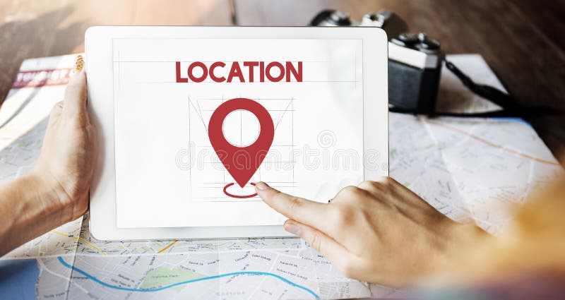 Location Direction Navigation Destination Exploration Concept Stock ...