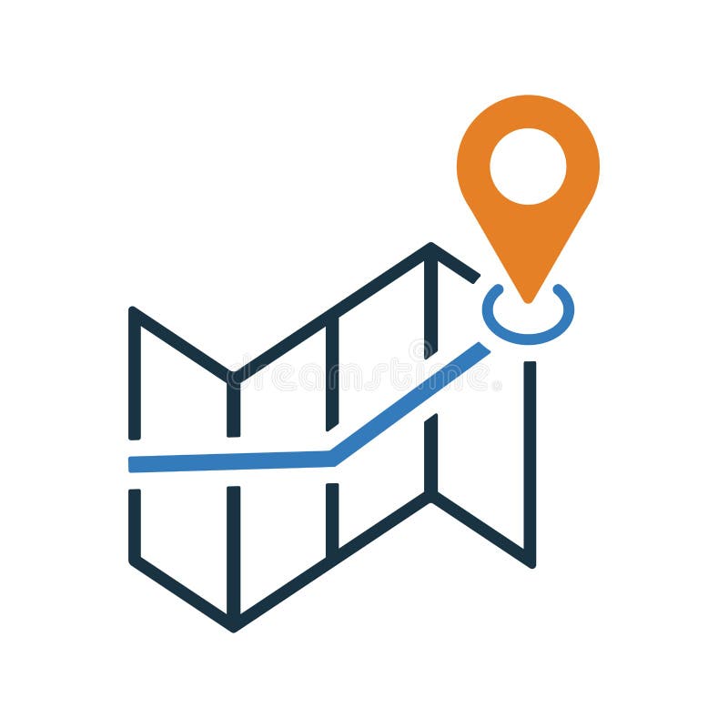 Location, Direction, Navigation, Pin Icon. Simple Editable Vector ...