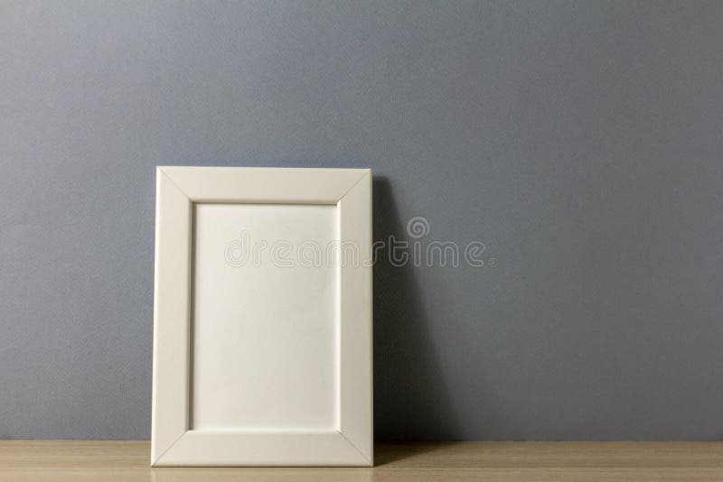 The Location of the Empty Photo Frame on the Table. a Minimalist-style ...