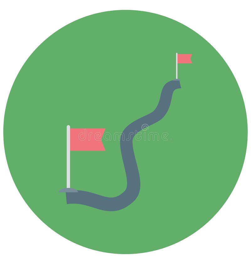 Location Flag Colored Vector Illustration Stock Vector - Illustration ...