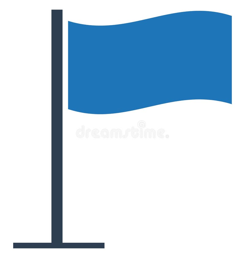 Location Flag, Flag Isolated Vector Icon Can Be Easily Edit and Modify ...