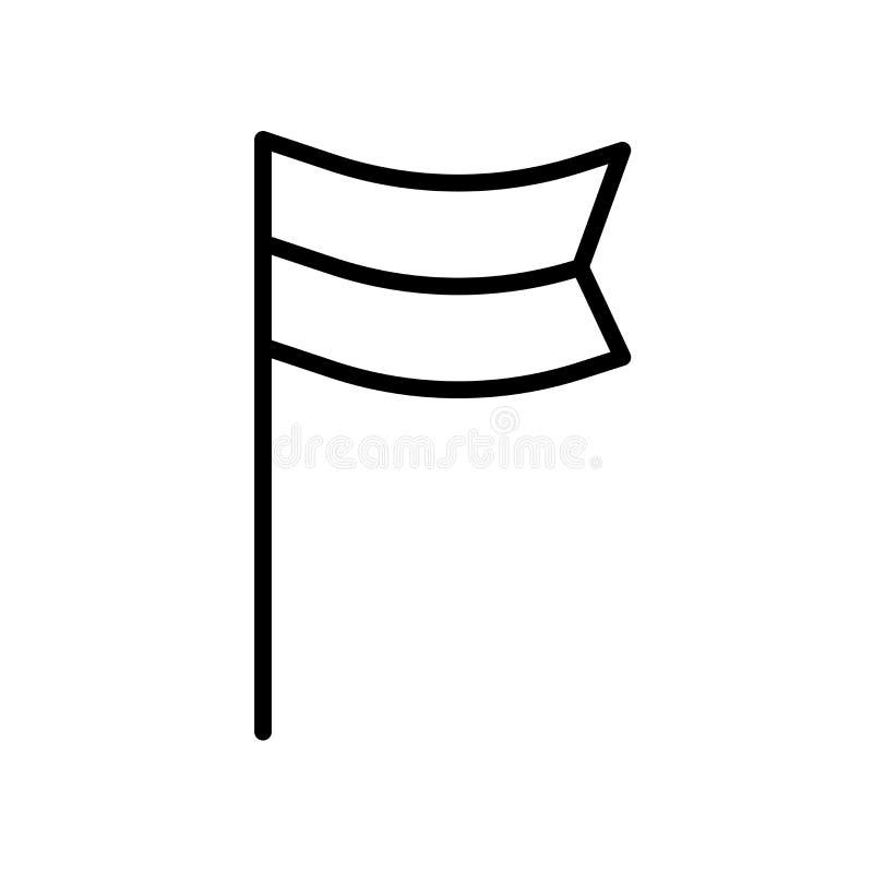 Flag Icon Vector Sign and Symbol Isolated on White Background, F Stock ...