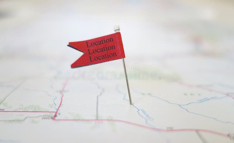 Location flag stock photo. Image of searching, pinpoint - 48030398