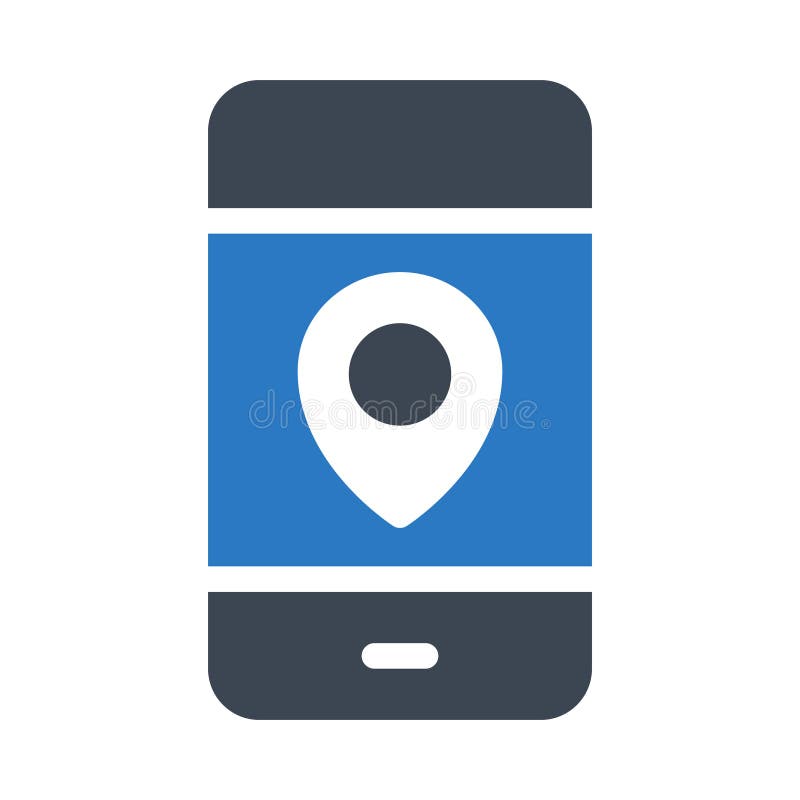 Location Flags Glyph Color Vector Icon Stock Vector - Illustration of ...