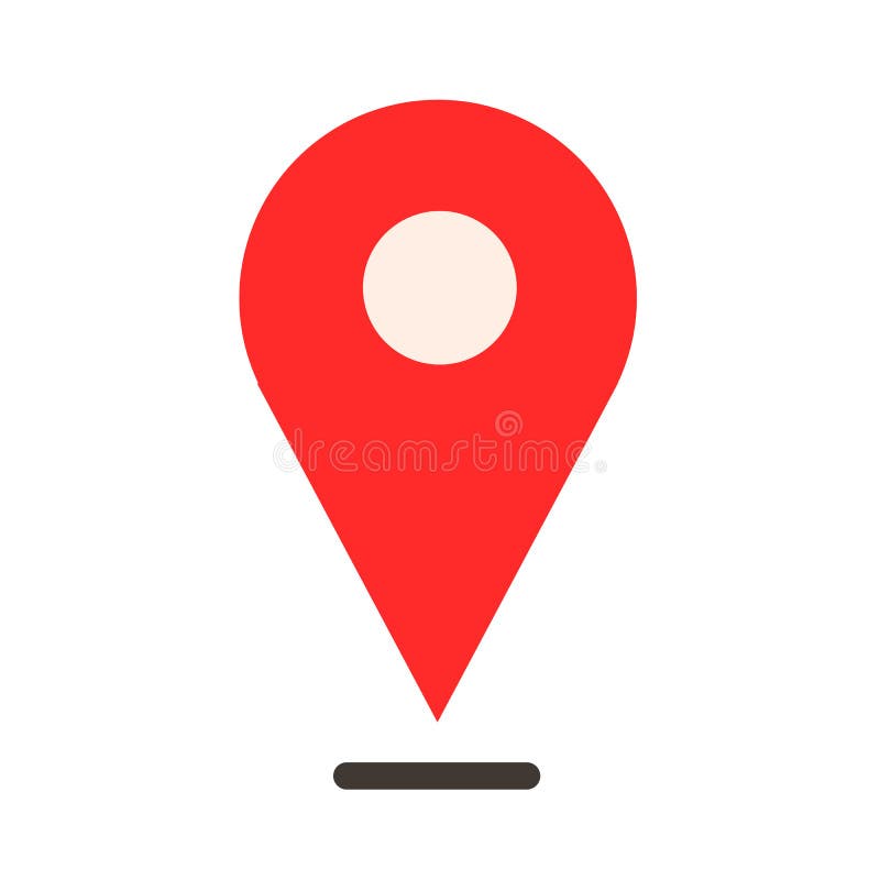 Location flat icon stock illustration. Illustration of clear - 143924116