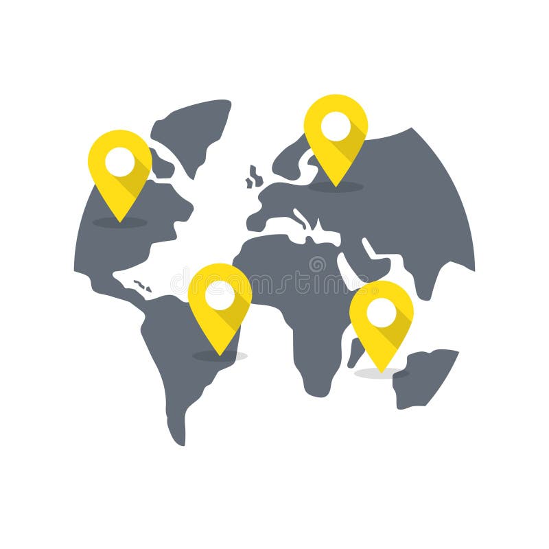 2+ Destination map pins world Free Stock Photos - StockFreeImages