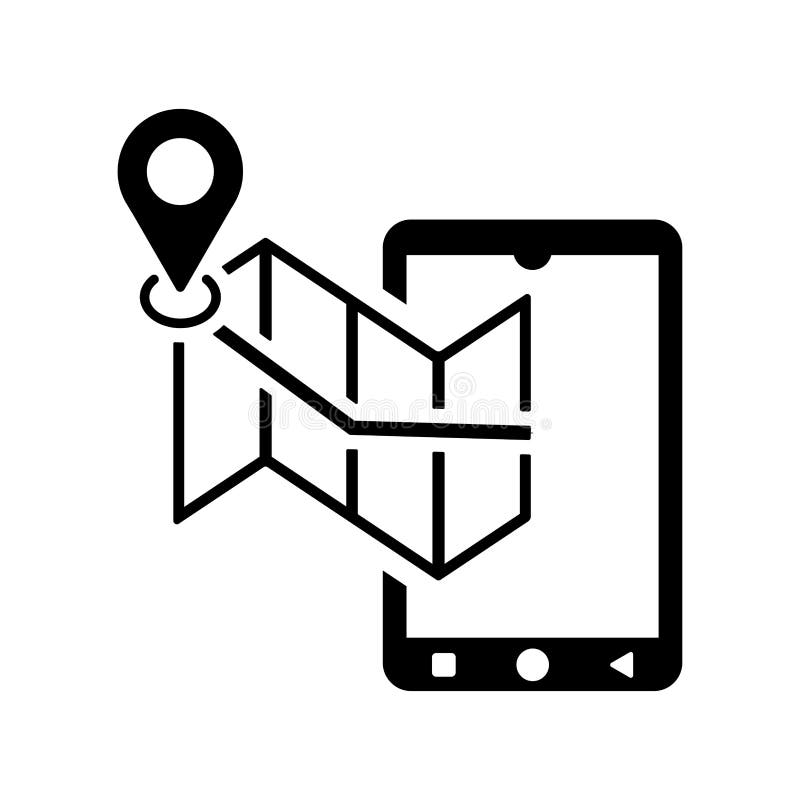 Location, Gps, Locate Us, Navigation Icon. Black Vector Graphics Stock ...