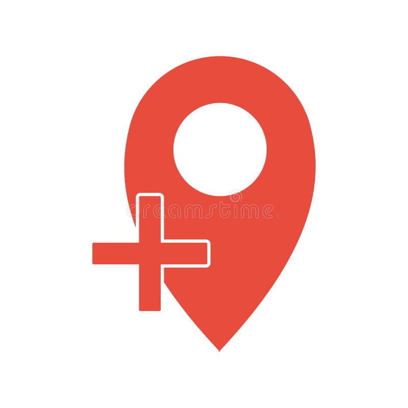 Location Icon with Add Sign. Location Icon and New, Plus, Positive ...