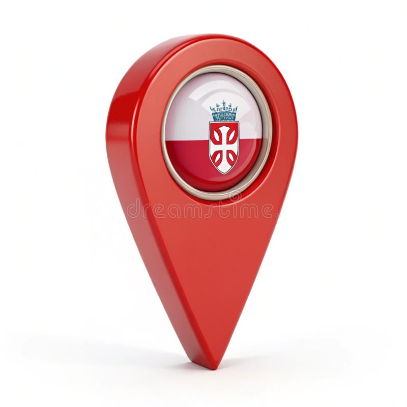 Location Icon 3d Style Isolated on Transparent Background Stock ...