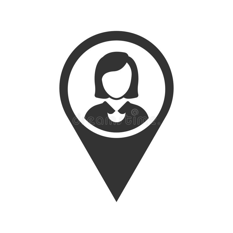 Location icon stock vector. Illustration of manager - 220105960