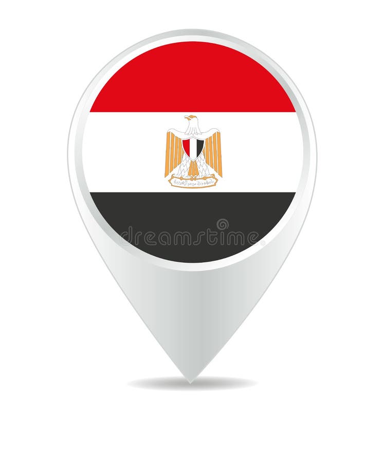 Location Icon for Egypt stock vector. Illustration of graphic - 237969687