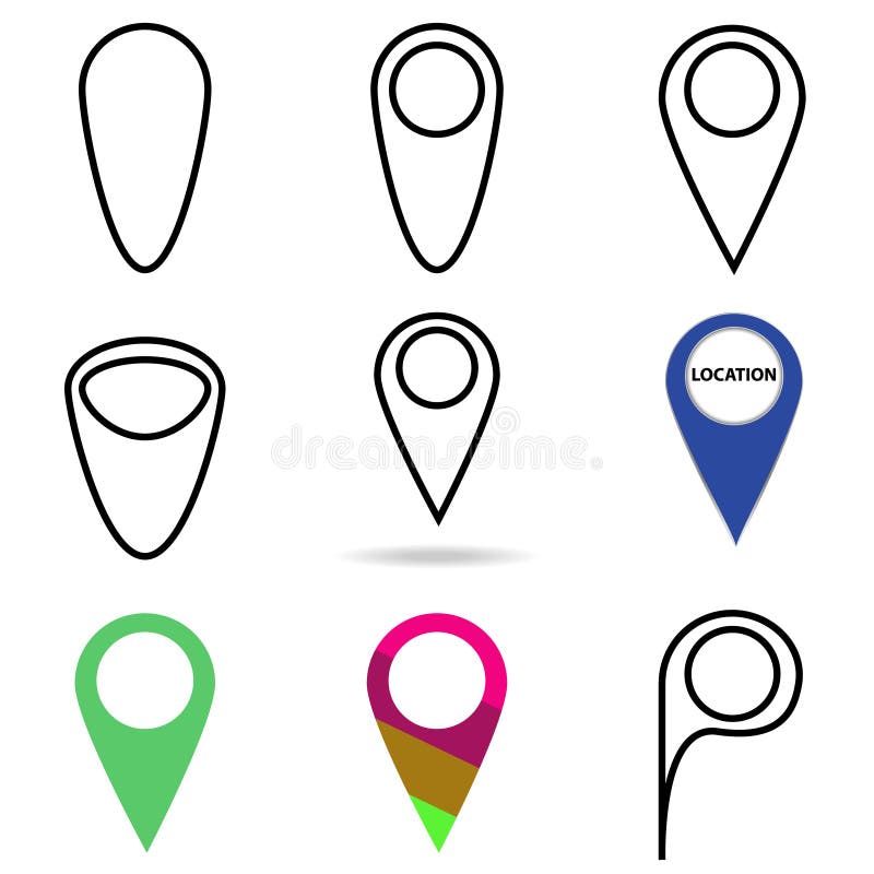 Location icon stock illustration. Illustration of information - 90540891