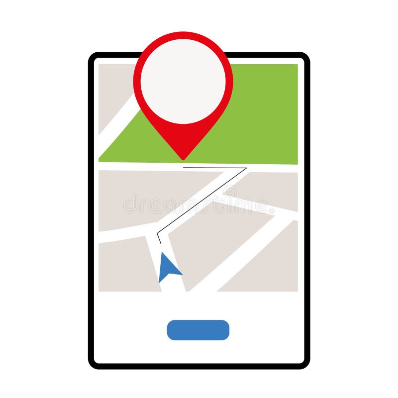 Location Icon in Flat Style. Map Solid Symbol Isolated Stock ...