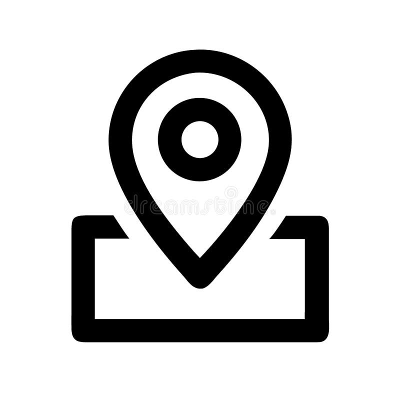 Location icon stock illustration. Illustration of mobile - 381150528
