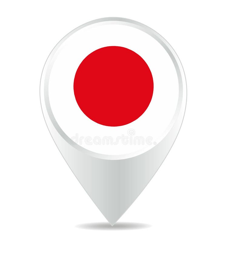 Location Icon for Japan stock vector. Illustration of paper - 237950564