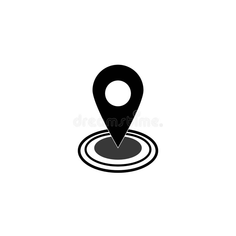 Location icon logo vector stock illustration. Illustration of place ...
