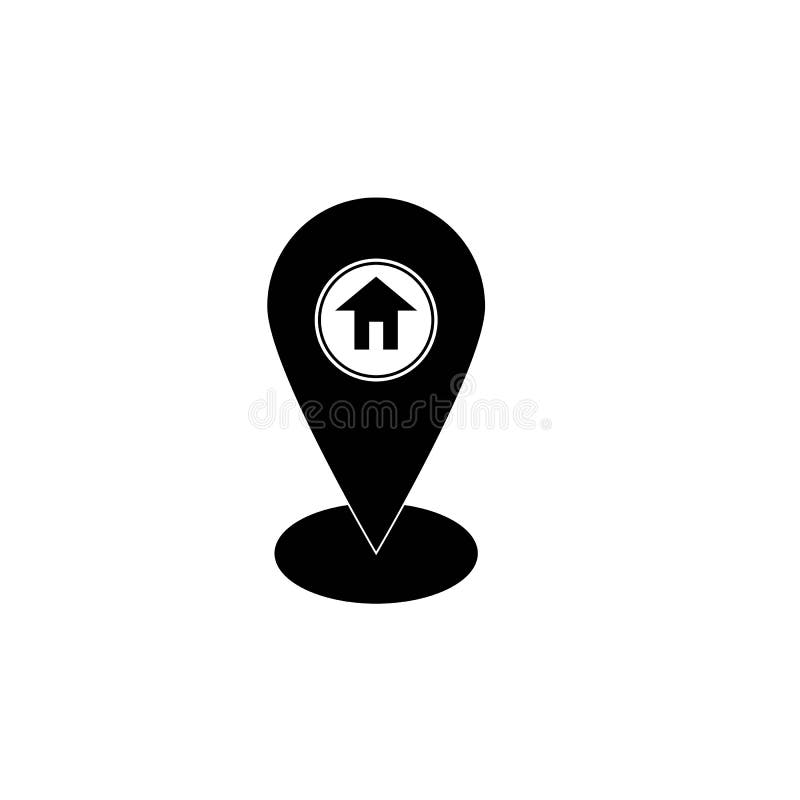 Location icon logo vector stock illustration. Illustration of icon ...
