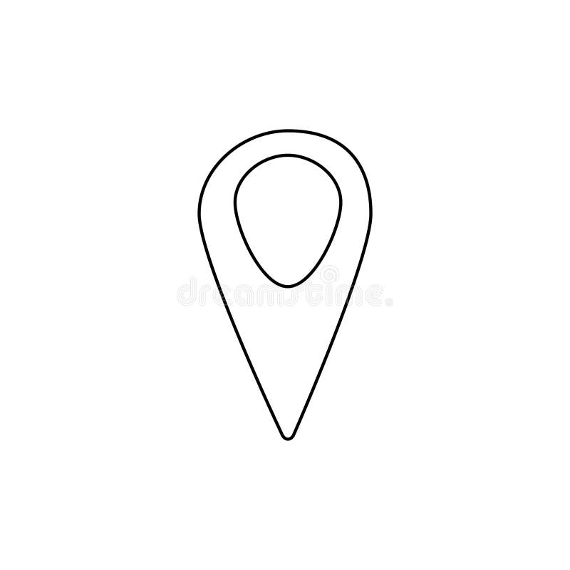 Location Icon. Map Pin Button Stock Vector - Illustration of graphic ...