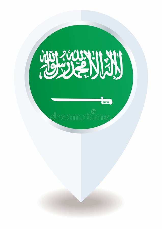 Location Icon for Multipurpose, Flag of Saudi Arabia, Kingdom of Saudi ...