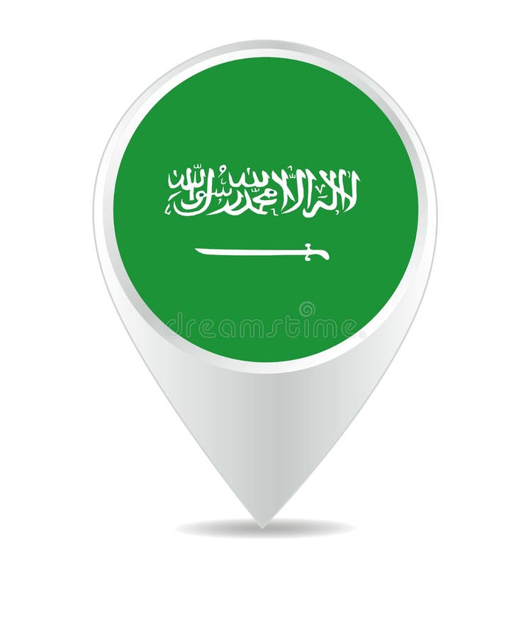Location Icon for Saudi Arabia Stock Vector - Illustration of arabia ...