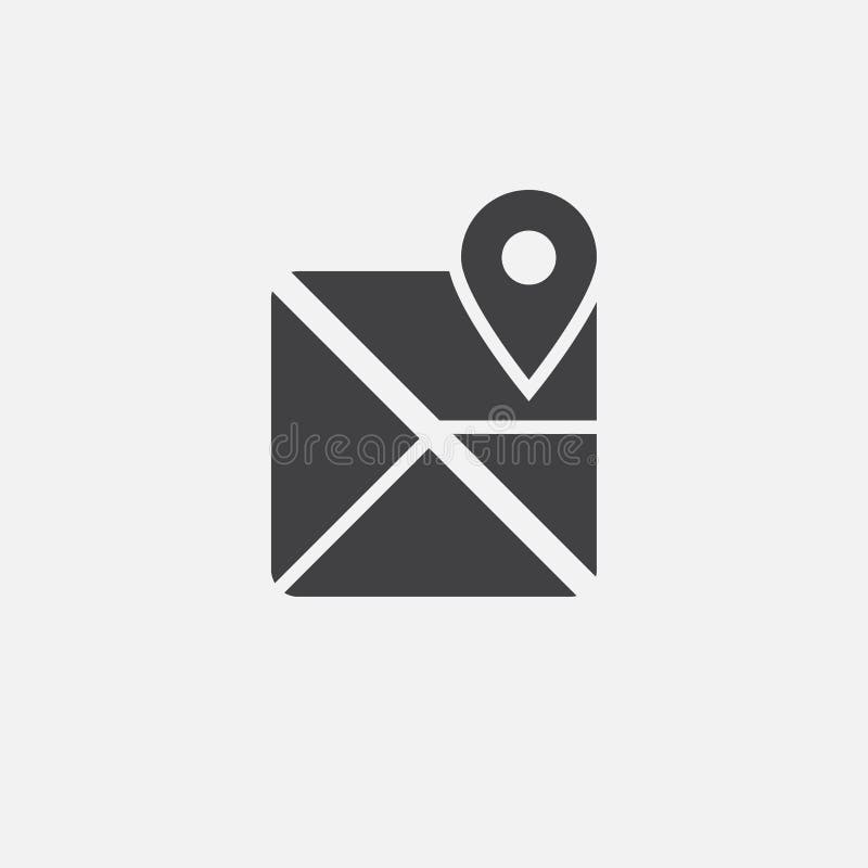 Location Icon Vector, Map Solid Illustration Stock Vector ...