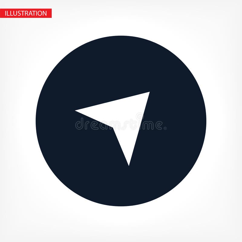 Location Icon Vector. Pin Sign Isolated on White Background. Navigation ...