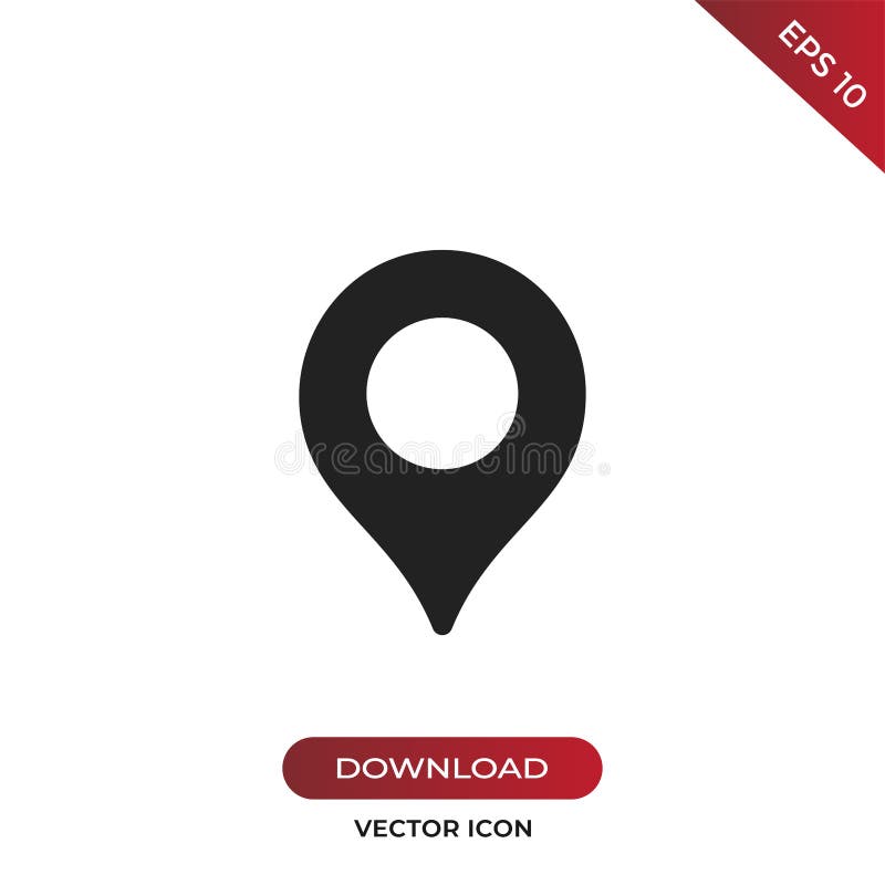 Location Icon Vector. Simple Location Sign in Modern Design Style for ...