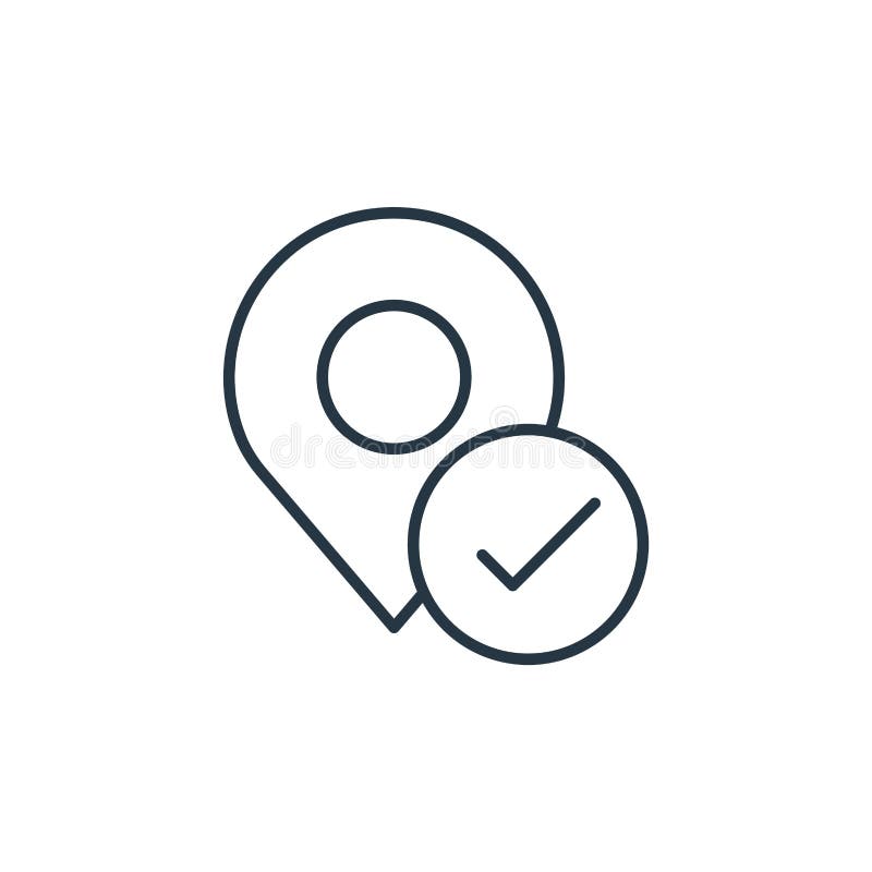 Location Icon Vector from Travel Concept. Thin Line Illustration of ...