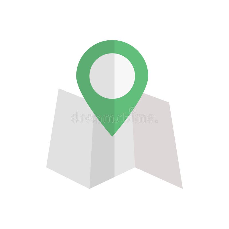 Location flat color icon stock vector. Illustration of location - 193938108