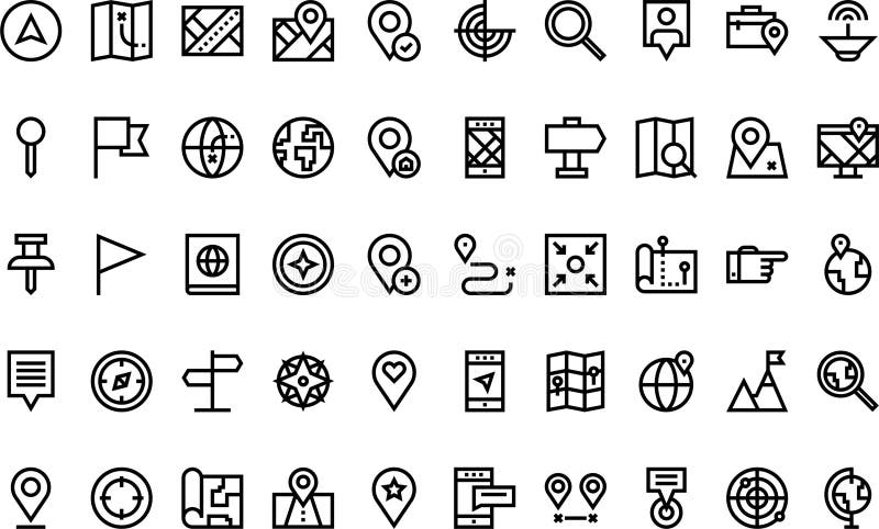 Location_ Icons High-Quality Vector Icons Collection with Editable ...