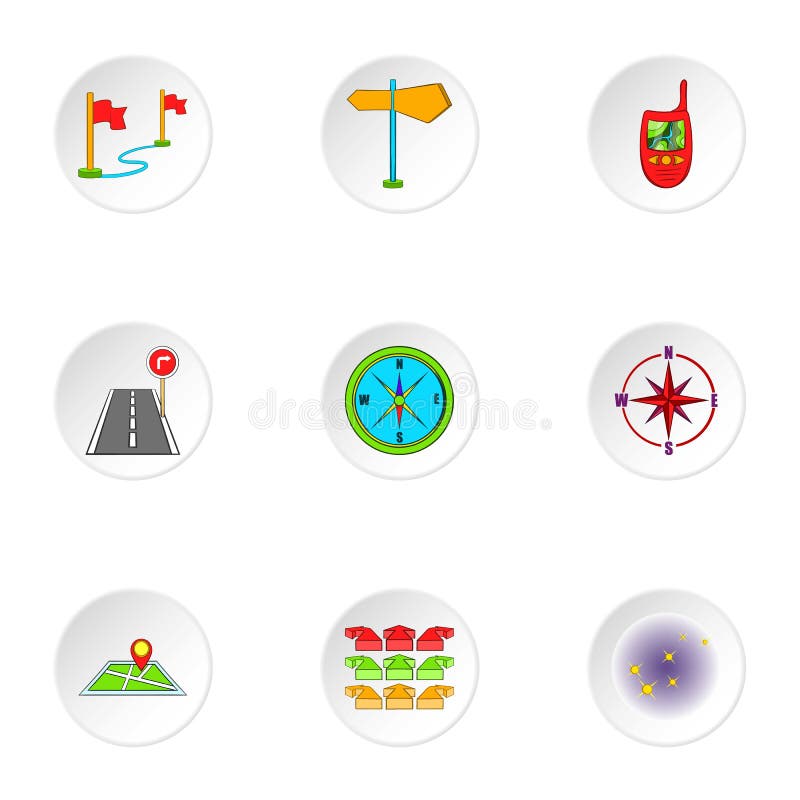 Cartoon Location Icons Stock Illustrations – 2,050 Cartoon Location ...
