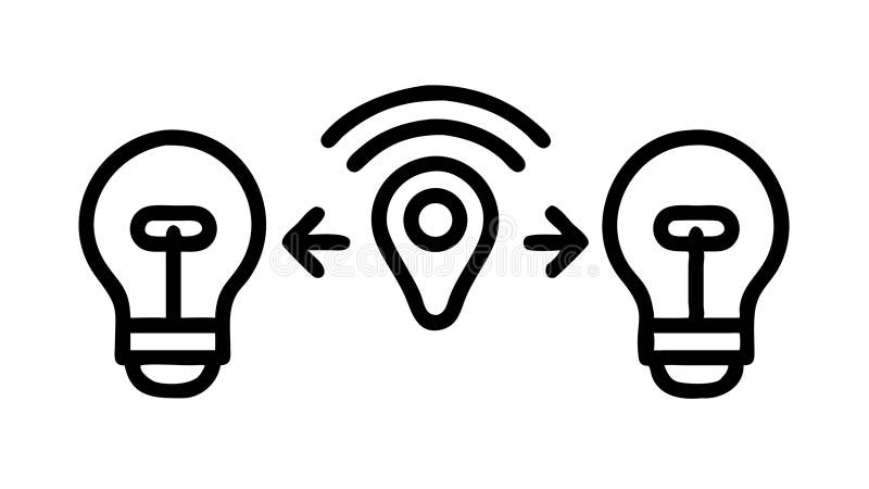 Location Idea Pinpoint Innovation, Localized Creative Solutions, Vector ...