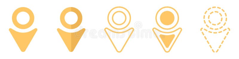 Location Label Vector. Pin on the Map. Geolocation Sign Vector Set of ...