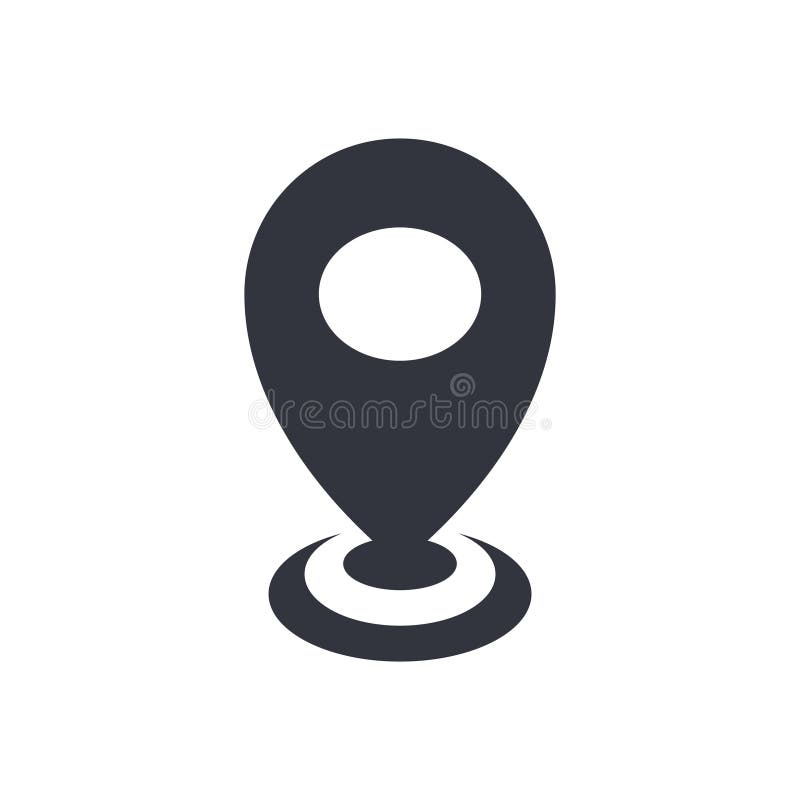 Location Logo Template Icon Stock Vector - Illustration of button ...