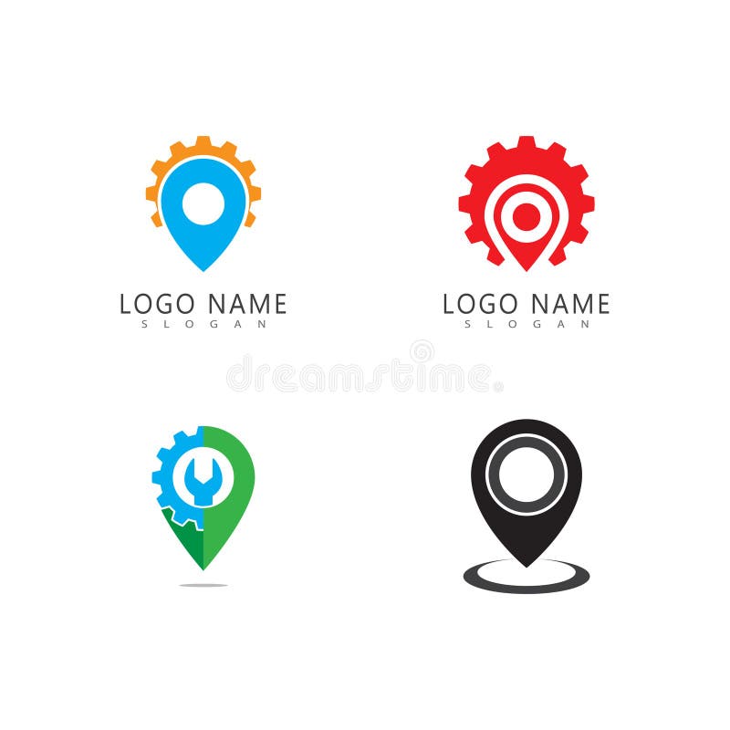 Location Logo Vector Illustration Business Element and Symbol Stock ...