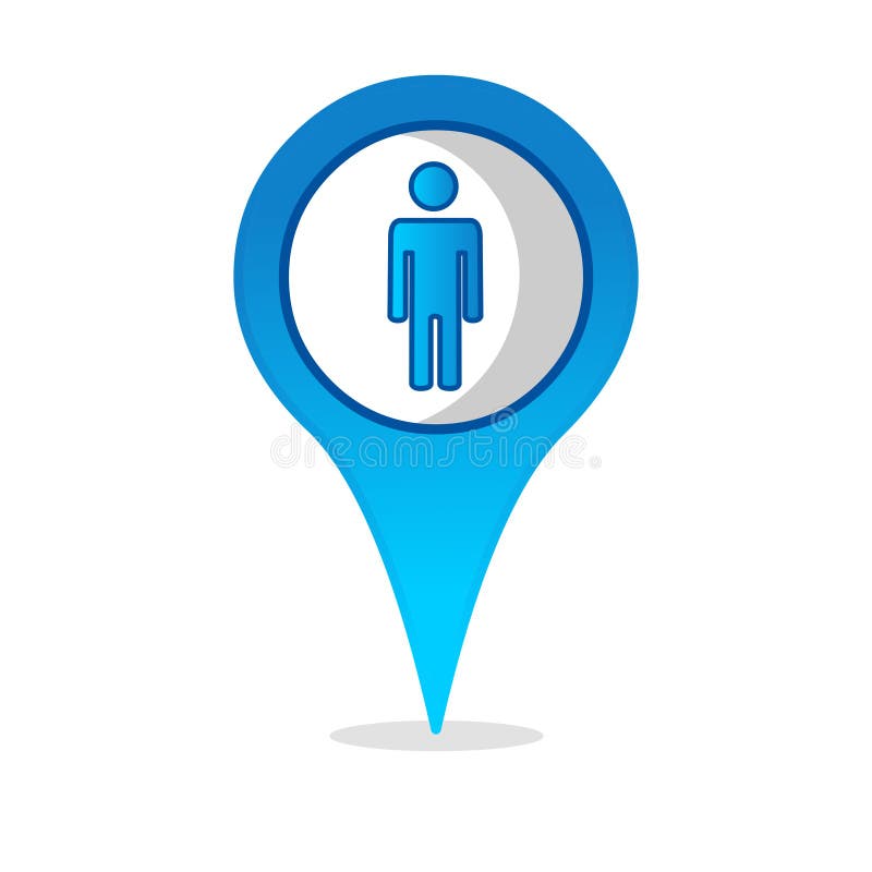Pin Location Icon.Vector Location Pin Stock Vector - Illustration of ...