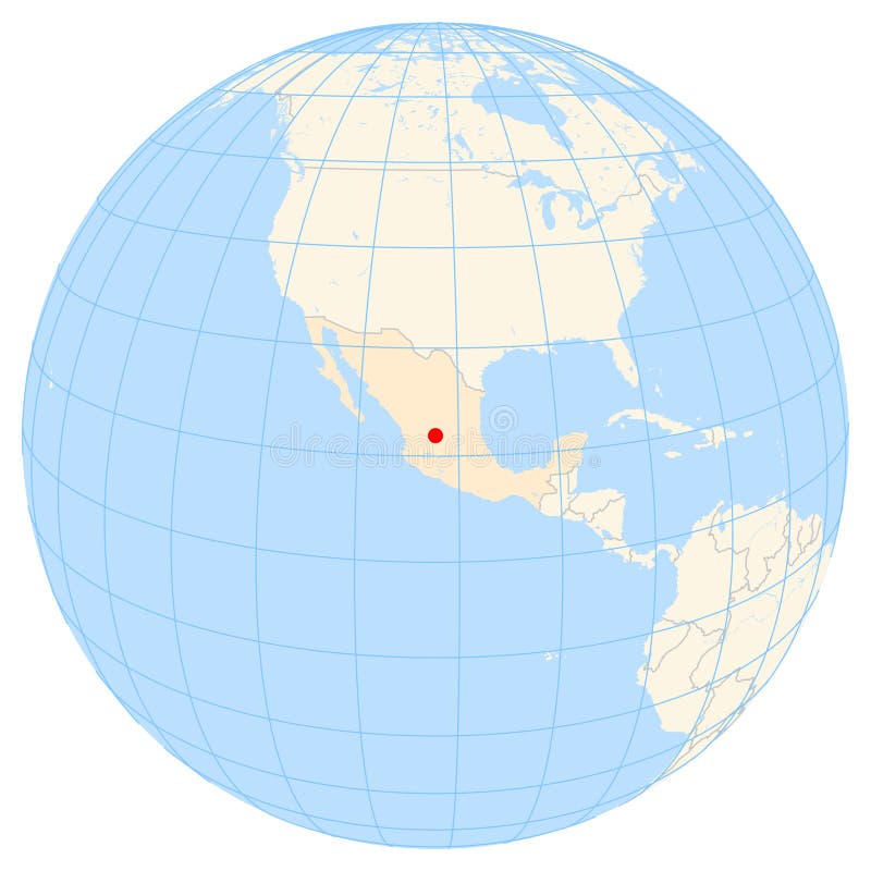 Location Map of Aguascalientes in Mexico Stock Illustration ...