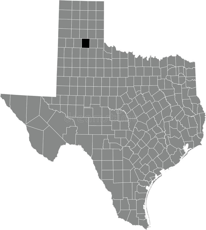 Location Map of the Briscoe County of Texas, USA Stock Vector ...