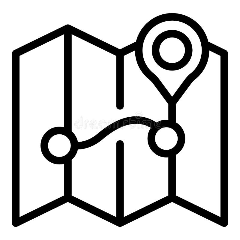 Location Map of Camp Icon Outline Vector. Soccer Sport Stock Vector ...