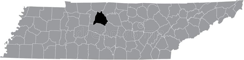 Location Map of the Davidson County of Tennessee, USA Stock Vector ...