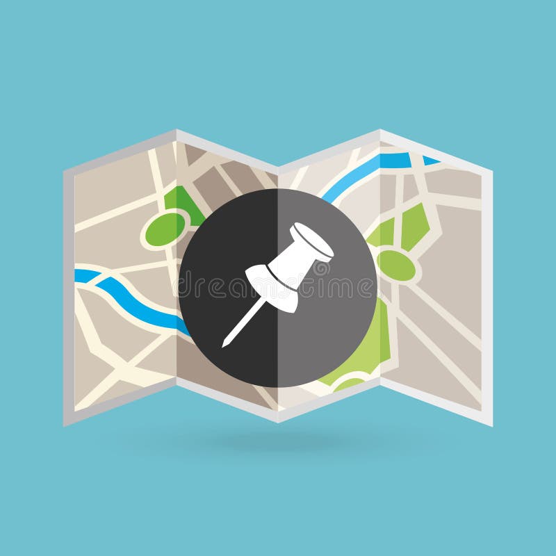 Location on map design stock illustration. Illustration of world - 71524302